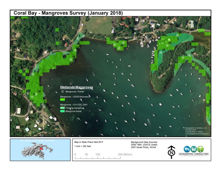 Rapid Health Assessment of Mangroves in Coral Bay, St John - Geographic ...
